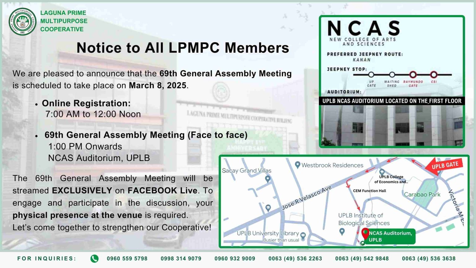 NCAS GAM Location Map 2025 - LPMPC