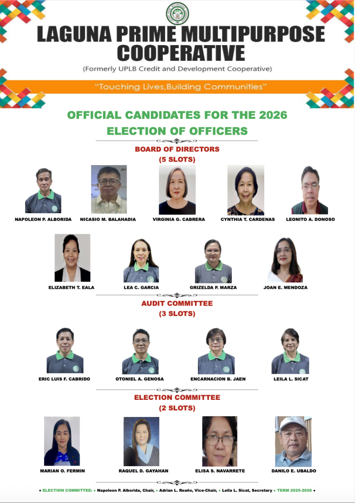 OFFICIAL CANDIDATES | 2026 ELECTION OF OFFICERS - LPMPC
